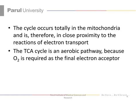 Tricarboxylic Acid Cycle Tca Also Known As The Krebs Cycle Or The Citric Acid Cycle Ppt