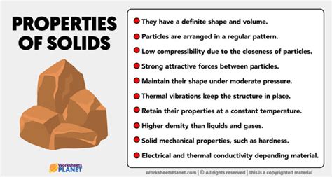 Characteristics And Properties Of Solids