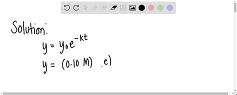 SOLVED A First Order Reaction Has A Rate Constant Of Min If We Begin With M