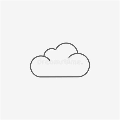 Cloud Icon Flat Design Style Stock Vector Illustration Of Simple Element 93306928