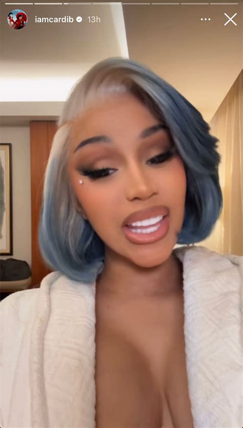 Cardi Bs Blue Bob Is Simply Jean Ius—see The Photos Allure