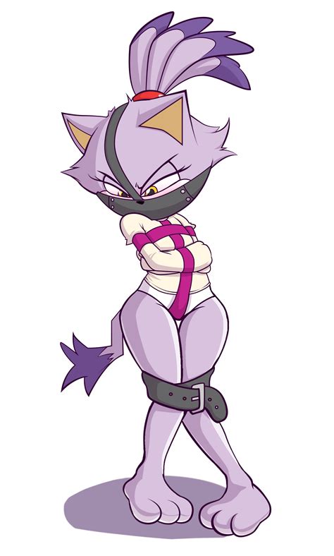 Rule 34 1girls Blaze The Cat Bondage Bound Curvy Curvy Body Curvy