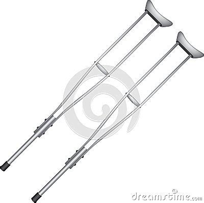 Crutches For Disabled Vector Illustration 200657458