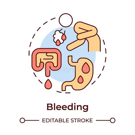 Bleeding Multi Color Concept Icon Stock Vector Illustration Of Health