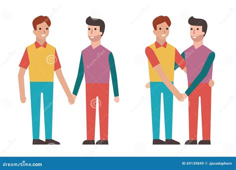 Gay Holding Hands Stock Vector Illustration Of Isolated 69139849