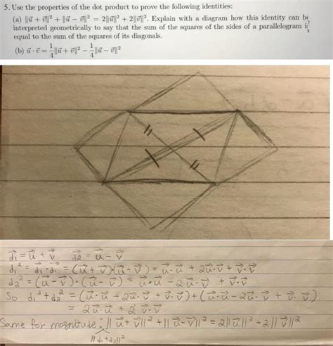 Dot Product Problem I Think I Understand How To Do A But Not Sure