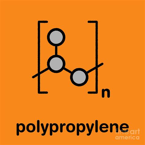 Polypropylene Plastic Chemical Structure By Molekuulscience Photo Library