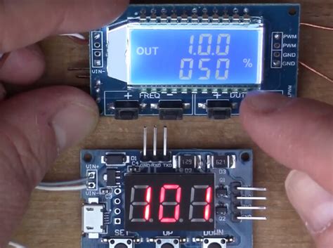 Channel PWM Pulse Adjustable Frequency Square Wave Signal Generator Module ICStation