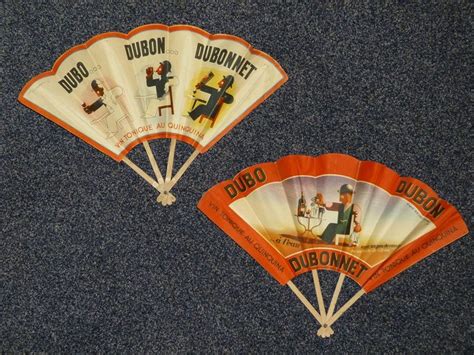 Am Cassandre Design For Dubonnet Two Art Deco Fans Catawiki