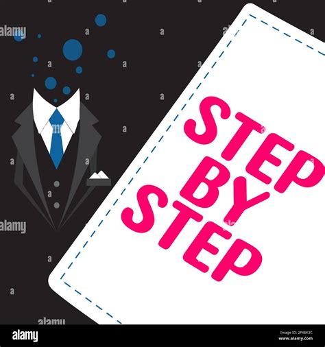 Sign Displaying Step By Step Word For Slow Progress Road To Success Direction Development
