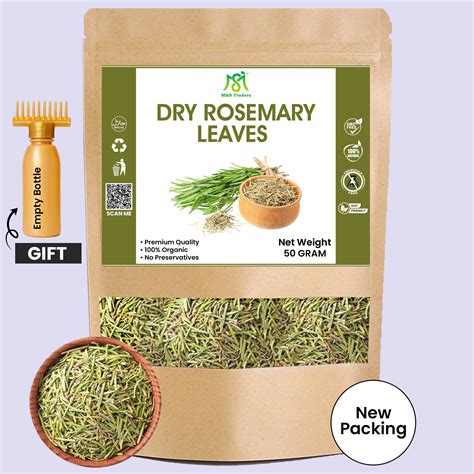 Rosemary Leaves Leaf Organic 50 Gram Free Comb Bottle Daraz Pk