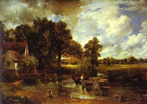 Landscape Noon The Hay Wain 1821 Painting John Constable Oil Paintings