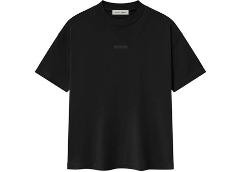 Fear Of God Essentials Classic Tee Jet Black Mens Fw25 Us
