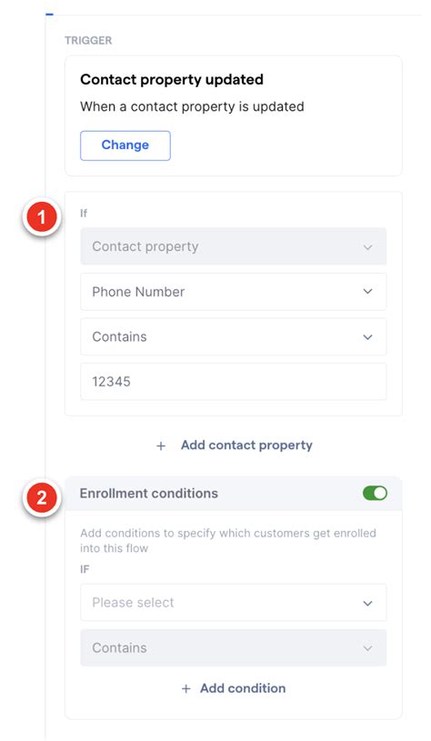 Configuring Contact Trigger Nodes Sleekflow