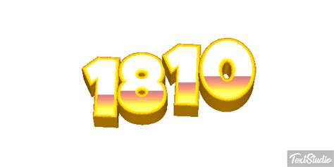 1810 Number Animated  Logo Designs