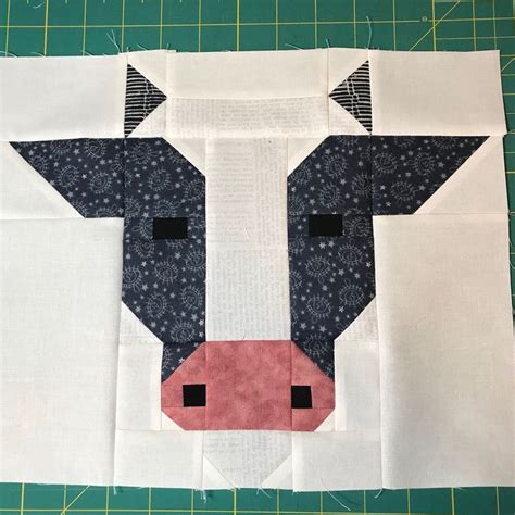 Cow Quilt Block Pattern
