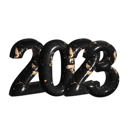 Premium Vector Happy New Year 2023 3d Design