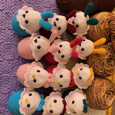 Crochet Pattern Easter Egg Cozy Crochet Chicken Amigurumi Pattern