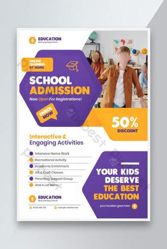 Template Flyer Pendidikan Gratis Download Desain Kreatif Psd Pikbest