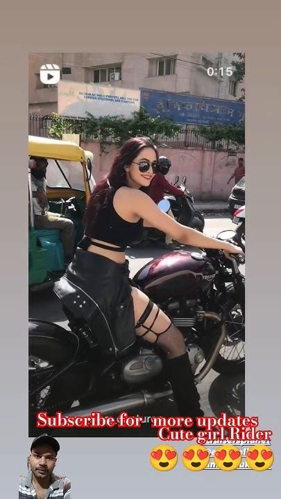 Cute Girl Rider Biker Model Girlsreactiononsuperbike Youtube
