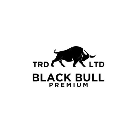 Premium Vector Premium Black Bull Logo Design