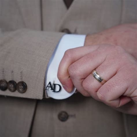 Personalized Box With Initial Cufflinks Wedding Etsy