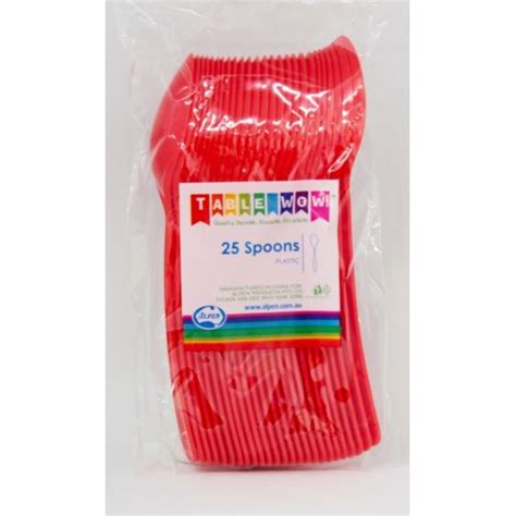Spoons Red 25pk Partywerks