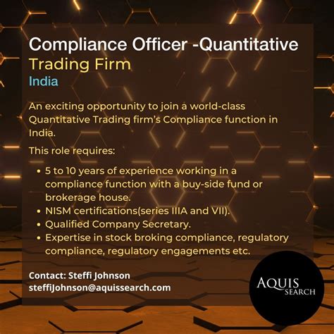 steffi johnson on linkedin compliance stockbroking nism