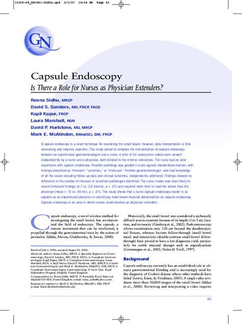 Pdf Capsule Endoscopy