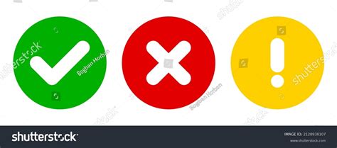 Check Mark X Set Icon Simple Stock Vector Royalty Free Shutterstock