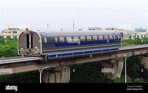 Shanghaiï¼Œchina On June 21 A Prototype Magnetic Levitation Test