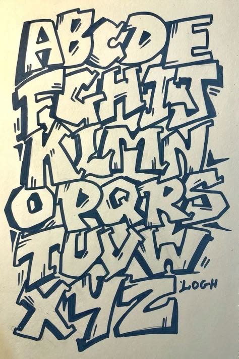 Graffiti Lettering Alphabet