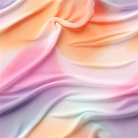 Premium Photo Abstract Flowing Silk Fabric Vibrant Color Gradients And Realistic Details