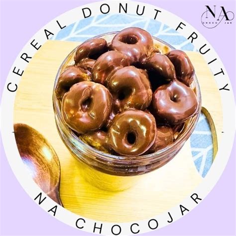 [no Topping] N A Chocojar Chocolate Leleh Balang 300ml 4 Cereal Mini Crunch Donut Koko Matcha