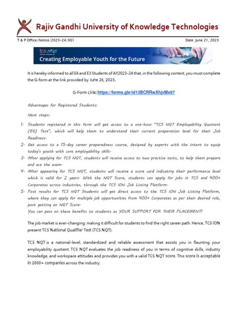 2 Tcs Nqt Employability Quotient Test Pdf