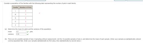 solved consider a population of five families with the