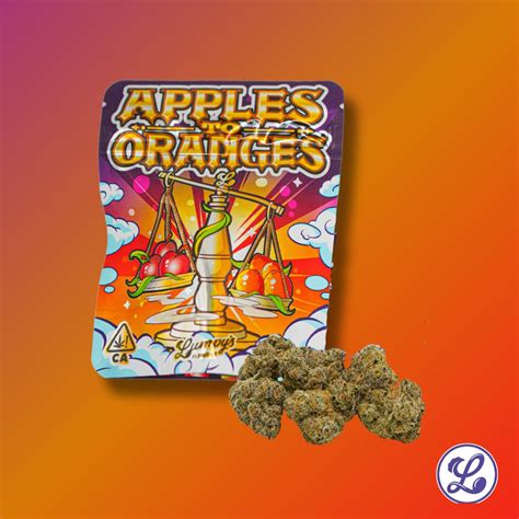 Lumpys Flowers Apples To Oranges 3 5g Mylar Bag Lumpys Flowers