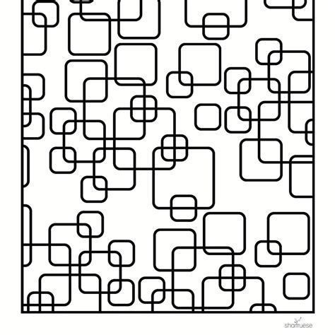 Easy Bold Patterns Colouring Pages Instant Download Shartruese