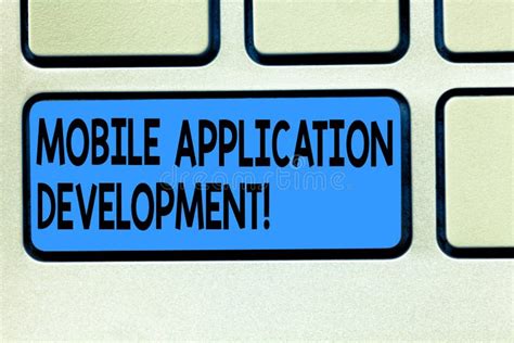 Handwriting Text Mobile Application Development Concept Meaning Writing Software For Digital