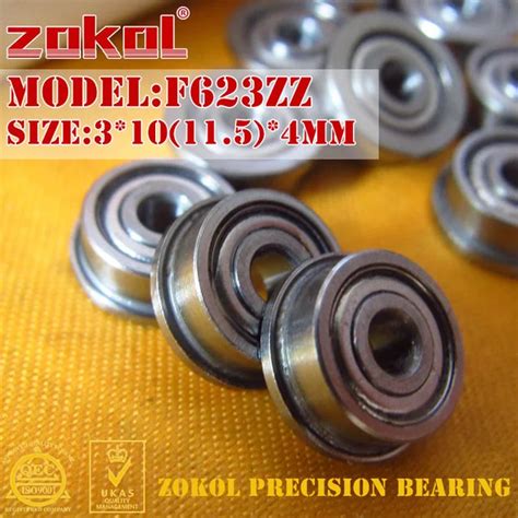 Aliexpress.com : Buy ZOKOL F623 ZZ bearing F623ZZ Flange bearing F623 ...