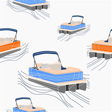 Pontoon Boat Clip Art