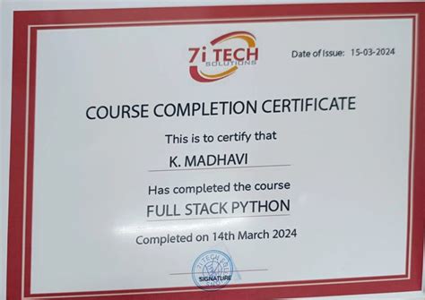 Madhavi Yadav On Linkedin I Have Completed My Course On Full Stack