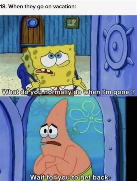 Spongebob Vacation Memes