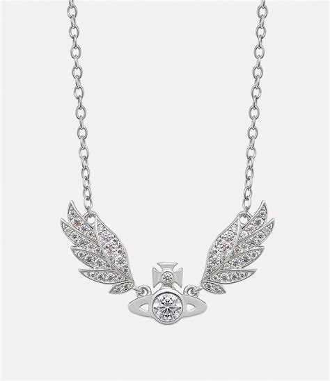 Dawna Necklace In Platinum White Cz Vivienne Westwood®