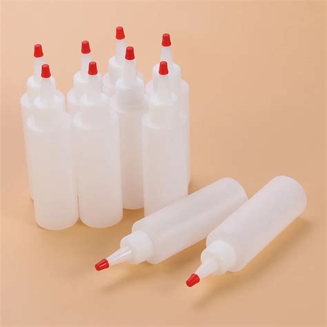 플라스틱 스퀴즈 물총 조미료 병 120ml 10 개 트위스트 캡 뚜껑 상단 디스펜서 케첩 겨자용 핫 소스 올리브스퀴즈 보틀