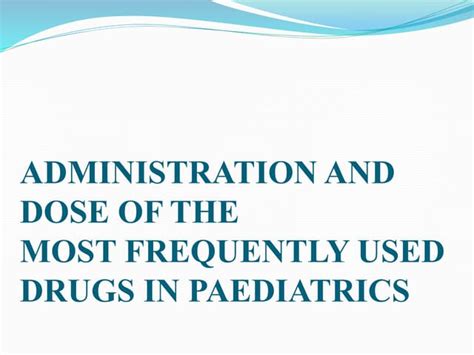 Pediatric Drug Calculations Drug Calculation Formulas Pptx