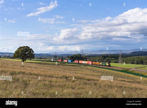 2 Freightliner Class 90 Electric Locomotives Pass Strickland Cumbria