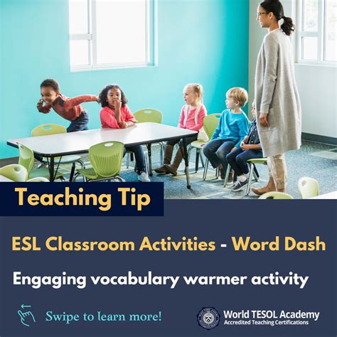 👩‍🏫 Teaching Tip Esl Classroom Activities Word Dash World Tesol Academy