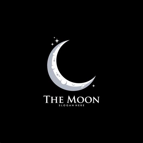Moon Logo Design Consept 11154970 Vector Art At Vecteezy