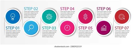 10 Step Infographic Simple Infographic Business Stock Vector Royalty
